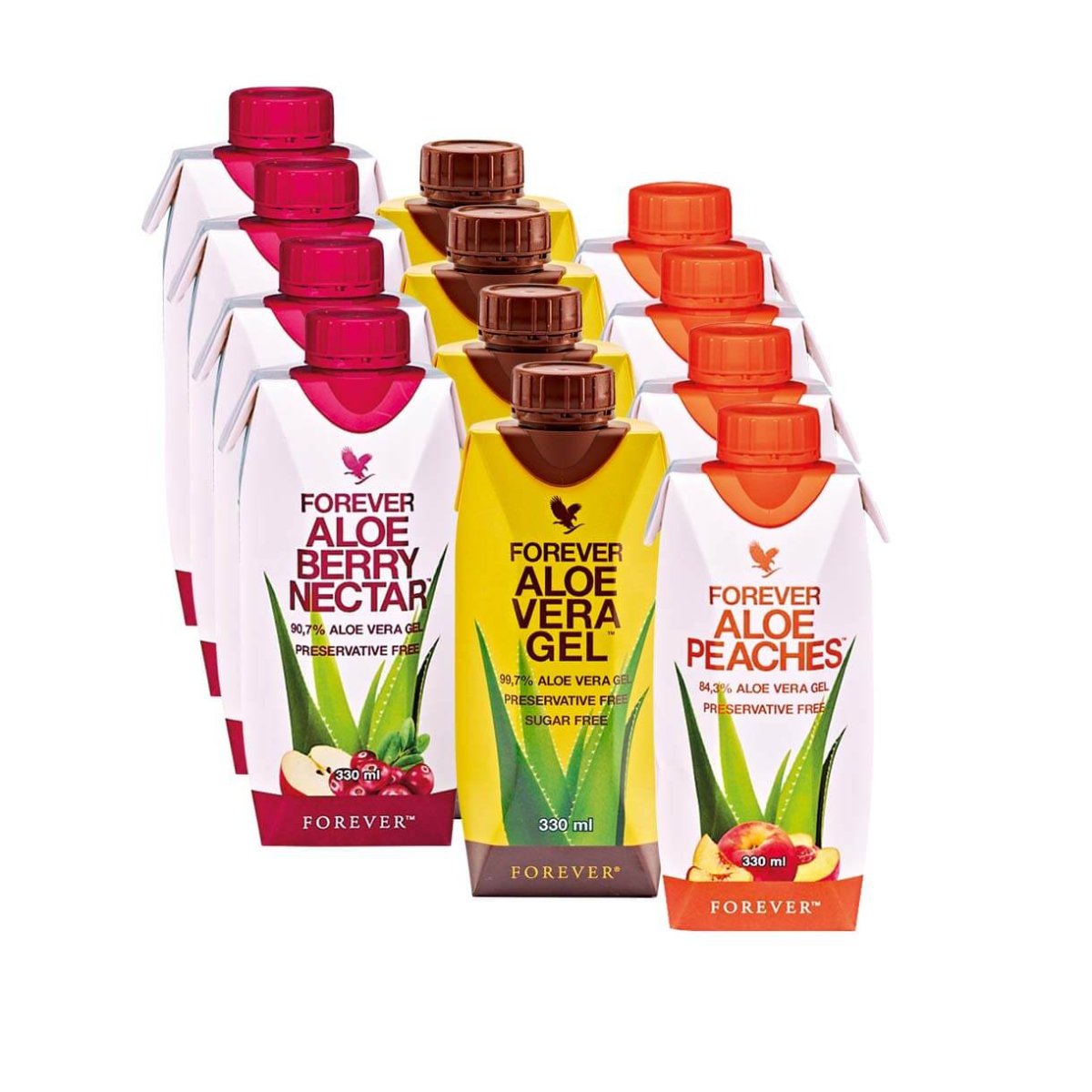 Forever Combo - 12 x Mini - Aloe Vera drikke - DanskAloeVera.dk